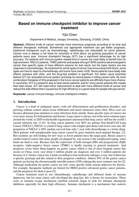 Pdf Based On Immune Checkpoint Inhibitor To Improve Cancer Treatment