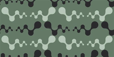 Abstract Minimalist Wavy Flowing Connected Metaball Shapes Pattern