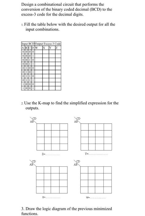 Solved Design A Combinational Circuit That Performs The Chegg