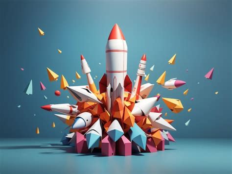 Premium AI Image Triumphant Leadership 3D Illustration Of Success In