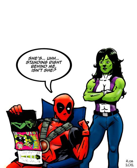 Deadpool Vs She Hulk By R0b0c On Deviantart