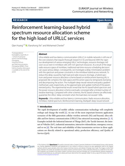 Reinforcement Learning Based Hybrid Spectrum Resource Allocation Scheme
