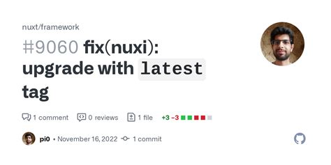 fix nuxi upgrade with `latest` tag by pi0 · pull request 9060 · nuxt