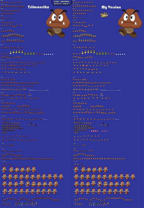 Ssbc Goomba Sprite Sheet Reupload By The Screen Ko Plus On Deviantart