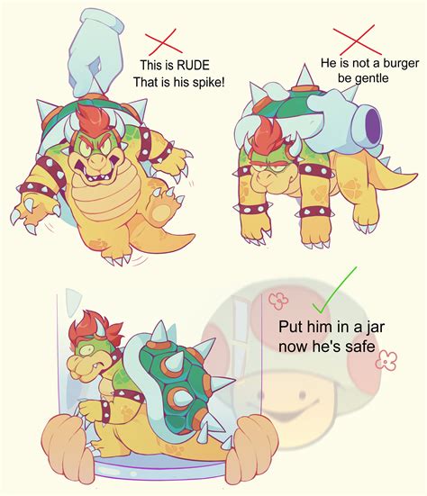 Michiasesino Bowser Red Toad Mario Mario Series Nintendo The