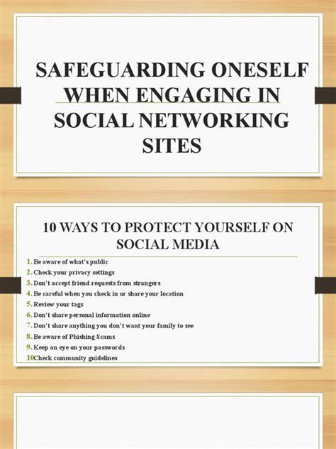 Safeguarding Oneself When Engaging In Social Networking Sites Pdf