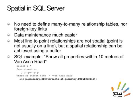 PPT Microsoft Spatial SQL Server Spatial Virtual Earth PowerPoint