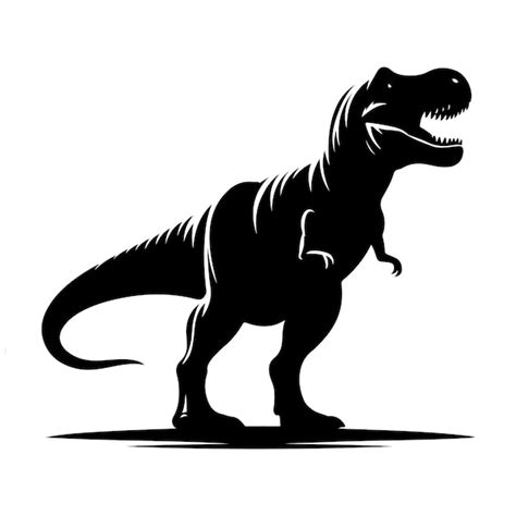 白い背景の黒い恐のシルエットベクトルイラストクリパートデザイン Premium Ai生成ベクトル画像