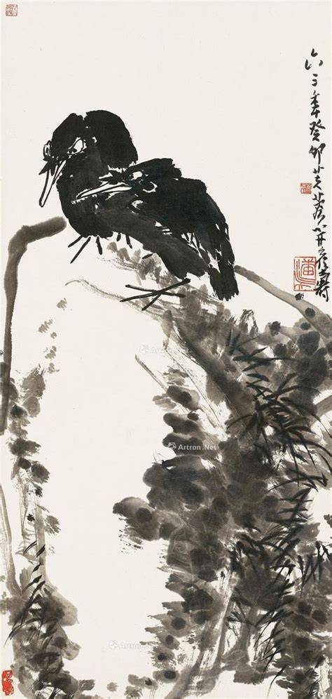 潘天寿 水墨双禽2015年秋季拍卖会十竹斋拍品价格图片拍卖专场拍卖会预展拍卖会结果卓克拍卖频道