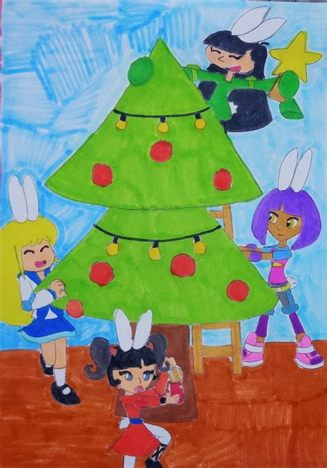 Ninja Bunny Building Christmas Tree By Sbeom59 On Deviantart