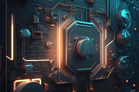 Premium Photo Technology Background Digital Graphic Design Wallpaper Cpu Or Gpu Motherboard