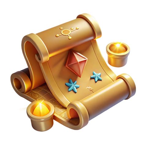 Ancient Scroll Mystery Treasure 55241573 Png