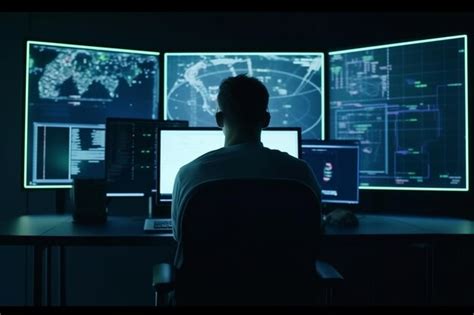 Premium Photo Business Man Programmer At Work Generative Ai Illustration