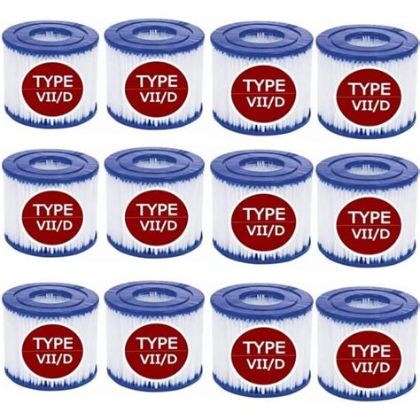 Lot De 12 Cartouches Filtrantes Pour Piscine Type Vii D Filtre De
