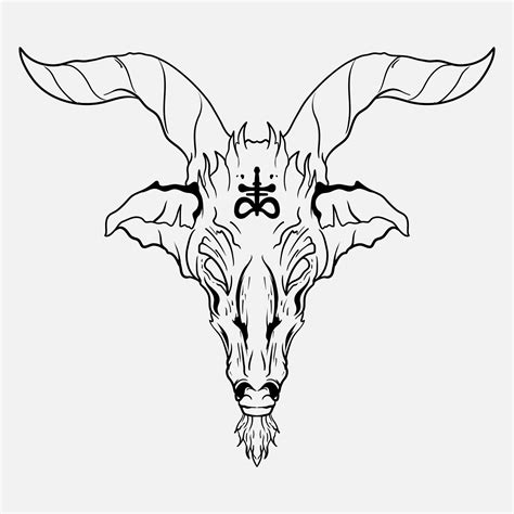 Goat Head Skull Tattoo