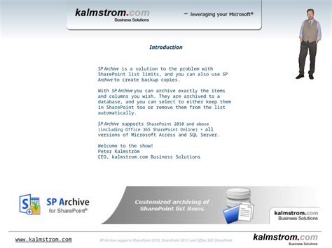 Pptx Sp Archive For Sharepoint List Items Dokumen Tips
