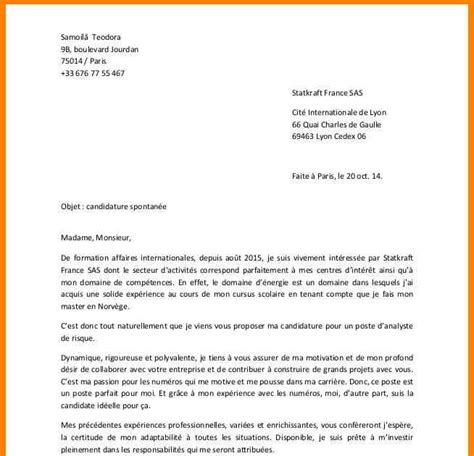 Modeles De Lettre De Motivation Pour Candidature Spontanée