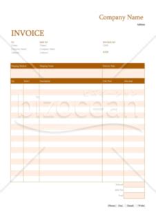 英語 請求書の書式テンプレート フォーマットの無料ダウンロードbizocean ビズオーシャン