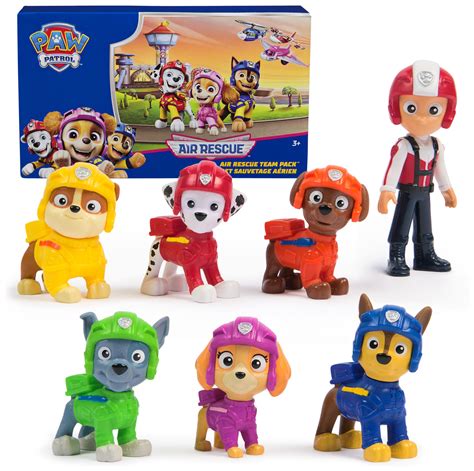 Paw Patrol Air Rescue Toy Figures T Pack With 7