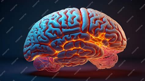 Detailed Brain Background Highlighting Cerebral Cortex Layers And Folds