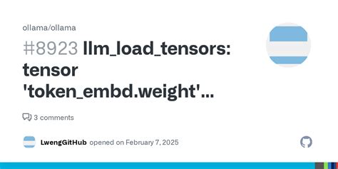 Llmloadtensors Tensor Tokenembdweight Q4k And 0 Others