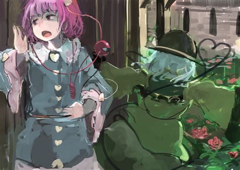 Komeiji Koishi And Komeiji Satori Touhou Drawn By Ichiba Youichi Danbooru