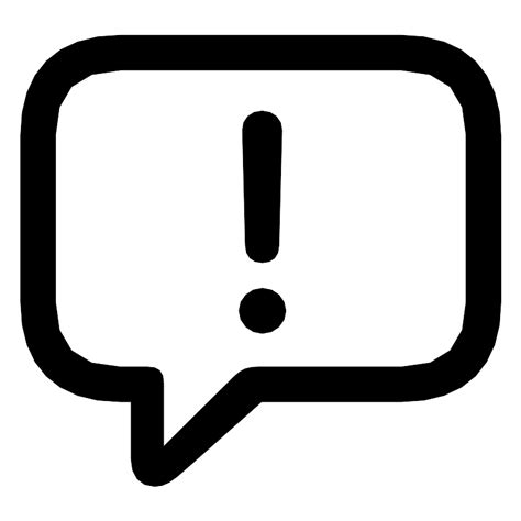 Exclamationmark Bubble Vector Svg Icon Svg Repo