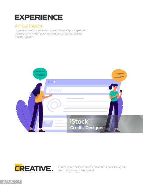 Rasakan Konsep Desain Datar Untuk Poster Sampul Dan Spanduk Ilustrasi