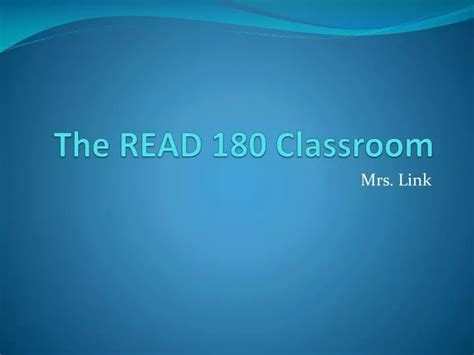 Ppt The Read 180 Classroom Powerpoint Presentation Free Download