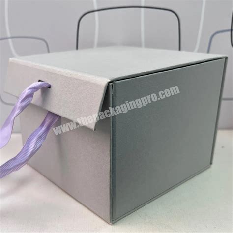 Custom Folding Paper Flat Pack Box Luxury Magnetic With Magnet Closure