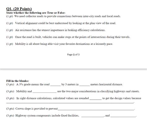 Solved Q Points State Whether The Following Are True Chegg Com