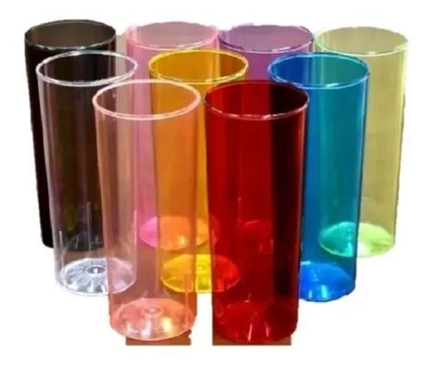 Pack X 100 Vasos Trago Largo Acrilico