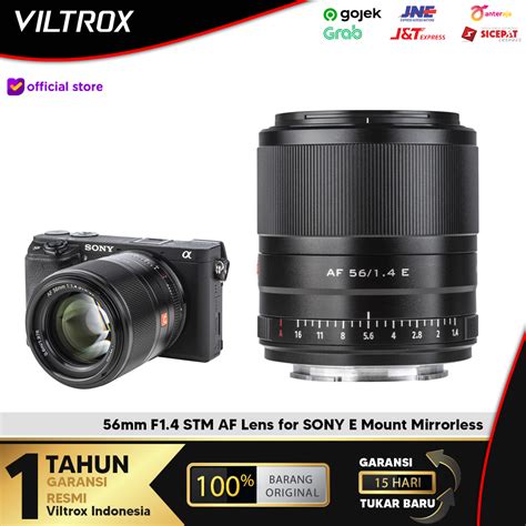 Viltrox 56mm F1 4 Stm Af Lens For Sony E Mount Garansi Resmi