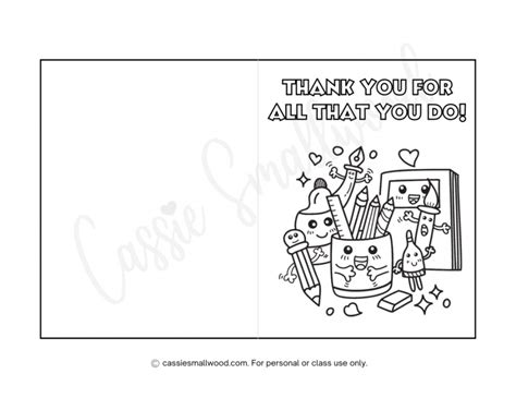 Free Printable Teacher Appreciation Cards To Color Free Printable Hq