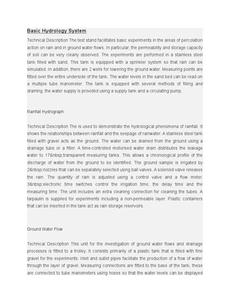 Basic Hydrology System Pdf Drainage Hydrology