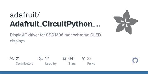 GitHub Adafruit Adafruit CircuitPython DisplayIO SSD1306 DisplayIO