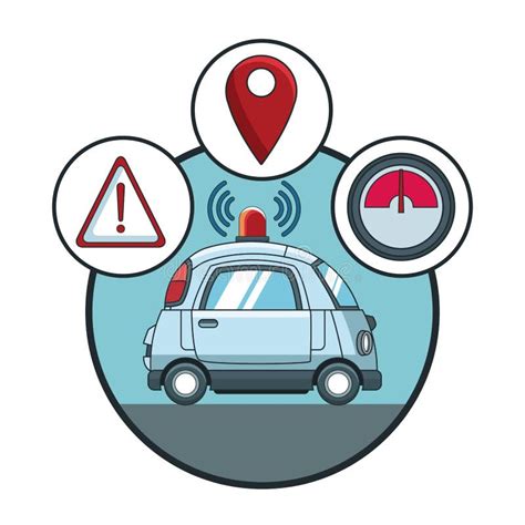 Car Gps Tracker Technology Stock Vector Illustration Of Data 108592627