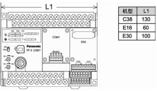 FP X 停产品 尺寸图 松下电器机电中国有限公司 控制机器 Panasonic