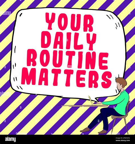 Handwriting Text Your Daily Routine Matters Word For Have Good Habits