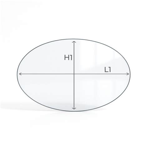 Custom Oval Or Elliptical Vitroceramic Glass Capska