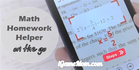 Math Homework Answers On The Go