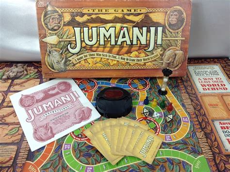 Jumanji Board Game 1995 Vintage Original Box Not Complete Replacement