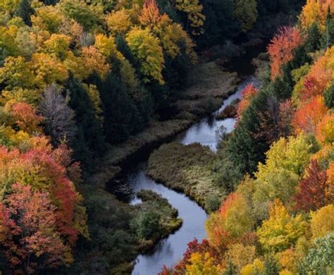 15 Scenic Fall Color Drives In Michigan Map Northern Michigan Upper