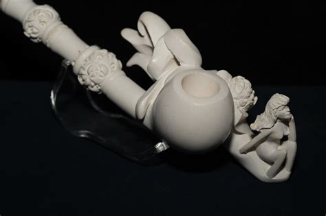 Thinking Naked Woman The Best Block Meerschaum Embroidered Pipe
