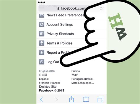 How To Log Out Of Your Facebook Account Using An IOS Device