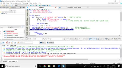 Rtl I Am Designing A Vhdl Code For Memory Read And Write Operation