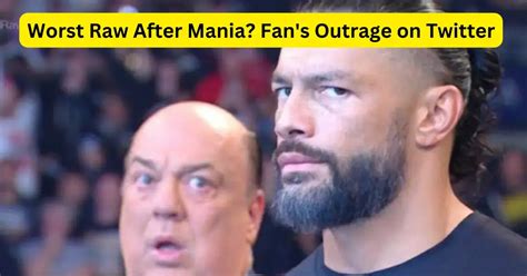 Worst Raw After Mania Is Vince Mcmahon Responsible Fans Outrage On