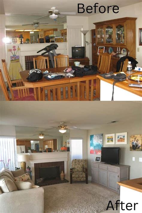 Before And After Decluttering Photos Declutter Living Room Declutter