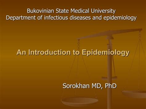 Lecture 1 An Introduction To Epidemiology Ppt