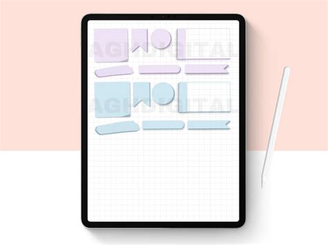 Planner Stickers Goodnotes Sticky Notes Digital Sticky Etsy